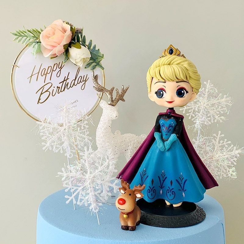 Princess Cake Topper Disney Princess Cartoon Cake Decoration Frozen ...