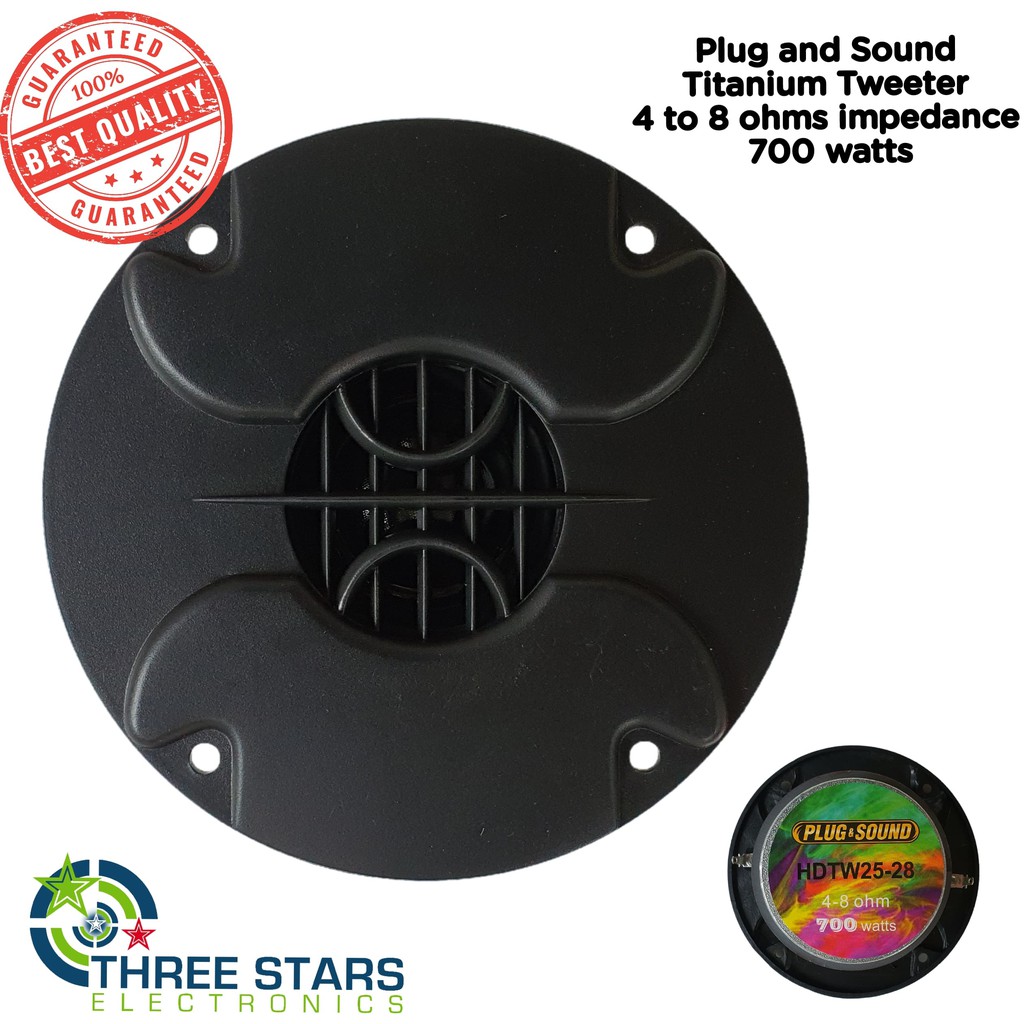 Titanium Tweeter Plug & Sound 700 watts tweeter 4 to 8 ohms impedance ...