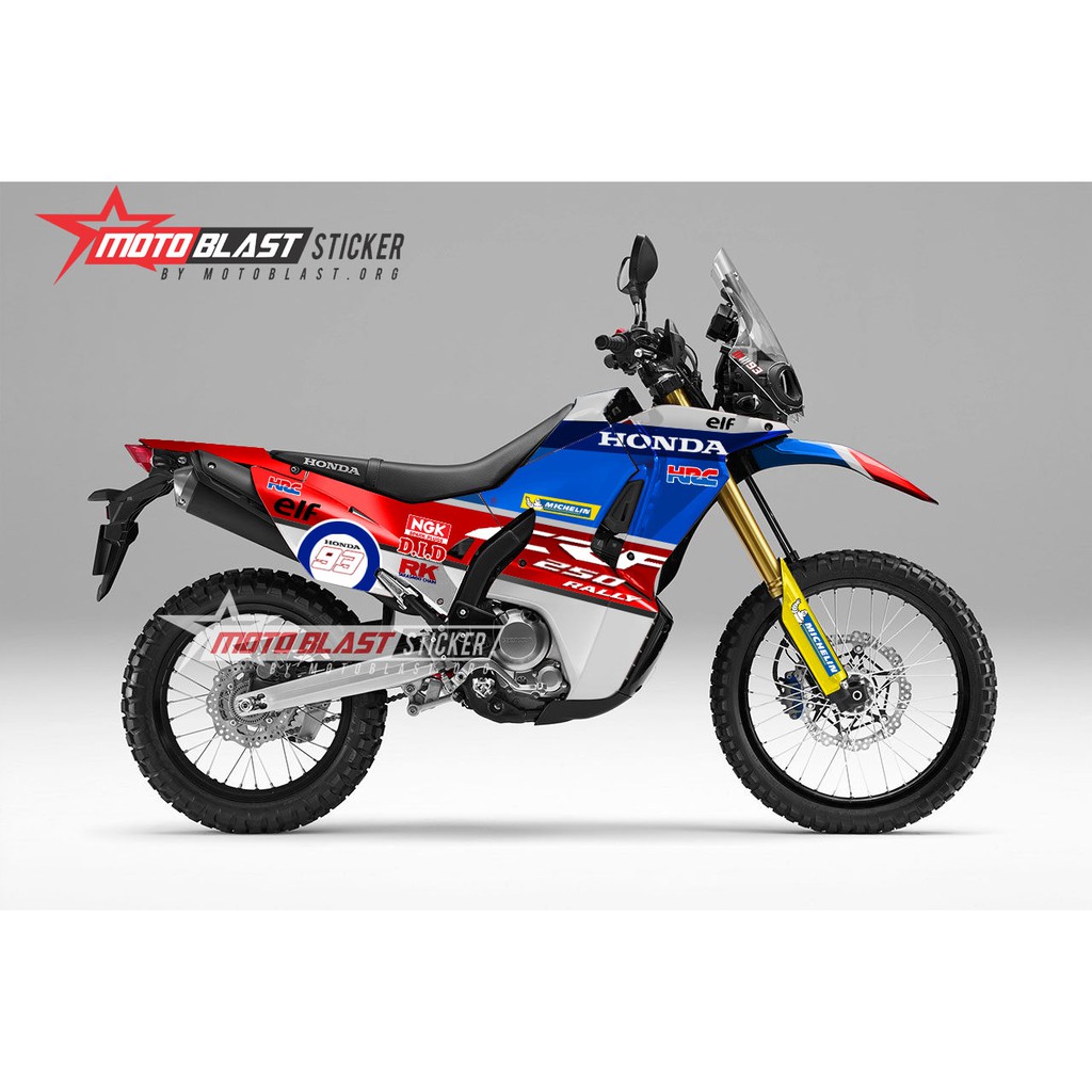 Crf250l Rally HRC fullbody motoblast Motorcycle Sticker Decal | Shopee ...