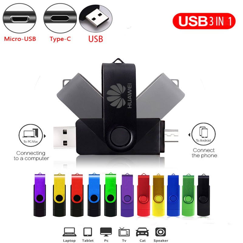 High speed USB flash disk Huawei 2TB 512gb USB 2.0 Flash Card OTG metal ...