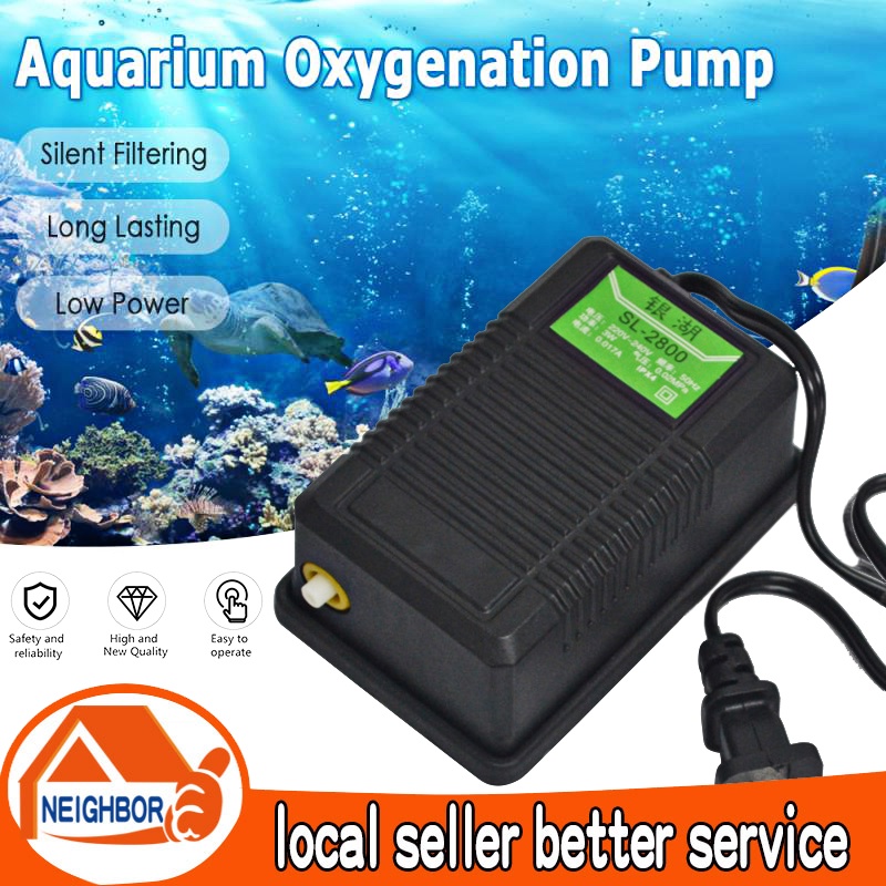 【In Stock】SL-2800 Fish Tank Oxygen Pump Aquarium Oxygen Pump Small ...