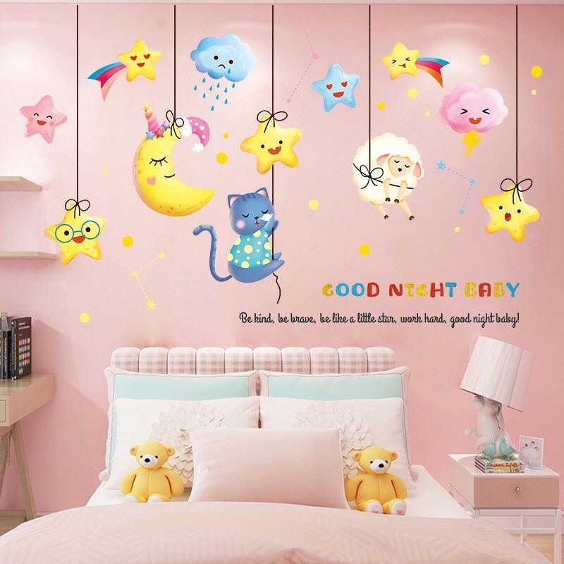 Very cute star string wall Decal for babies (with real size and photo ...