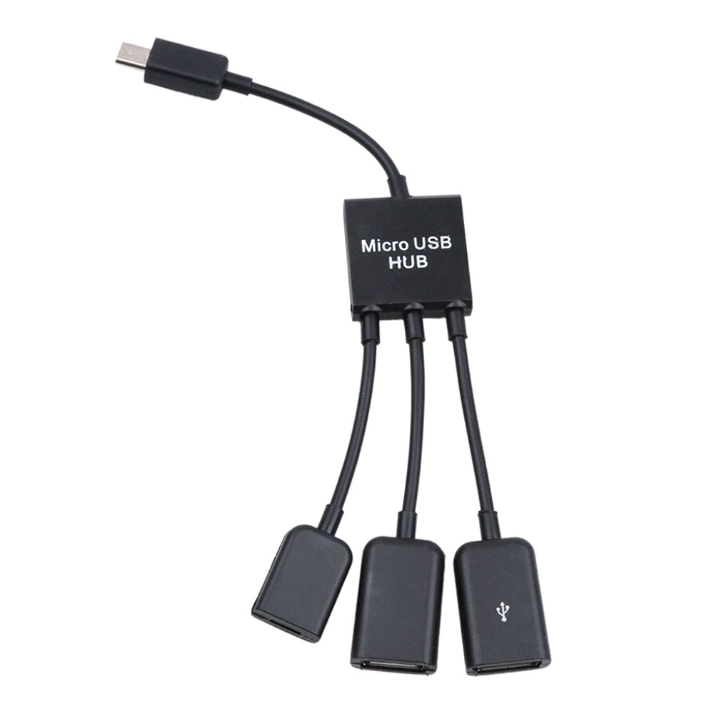 OTG Cable Hub Adapter 3 In1 Converter Micro USB HUB Host Extender ...