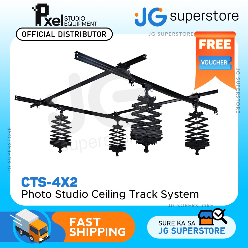 [CLEARANCE] Pxel 118" Photo Studio Pantograph Ceiling Track System ...