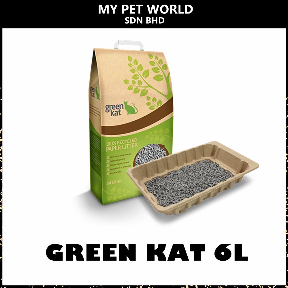 Green Kat Recycled Paper Cat Litter 6L | Shopee Philippines