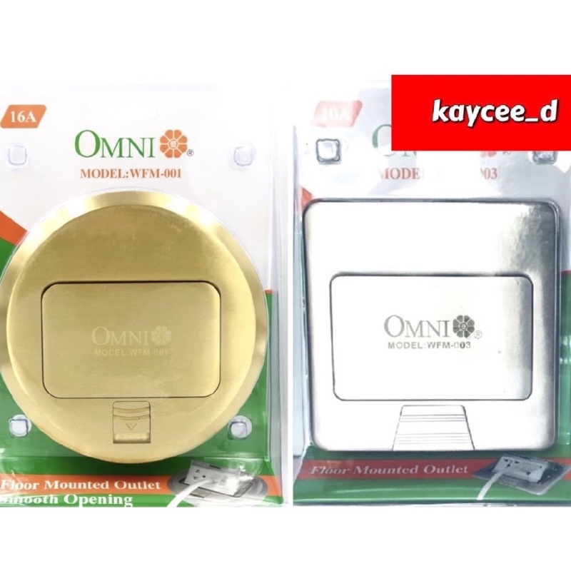 Omni Floor Mounted Outlet Square/ Electric Outlet-- Gold/Silver-- 16A ...