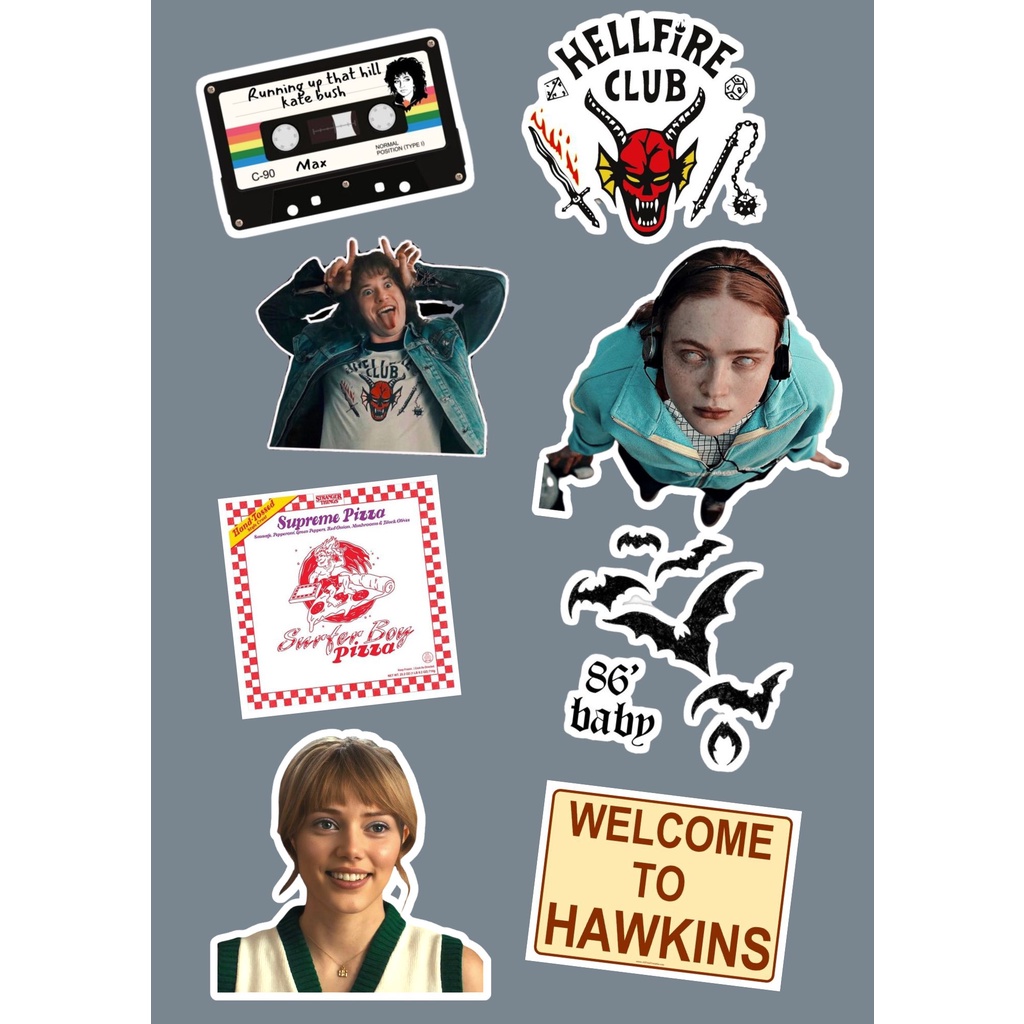 STRANGER THINGS GLOSSY STICKER SET!! | Shopee Philippines