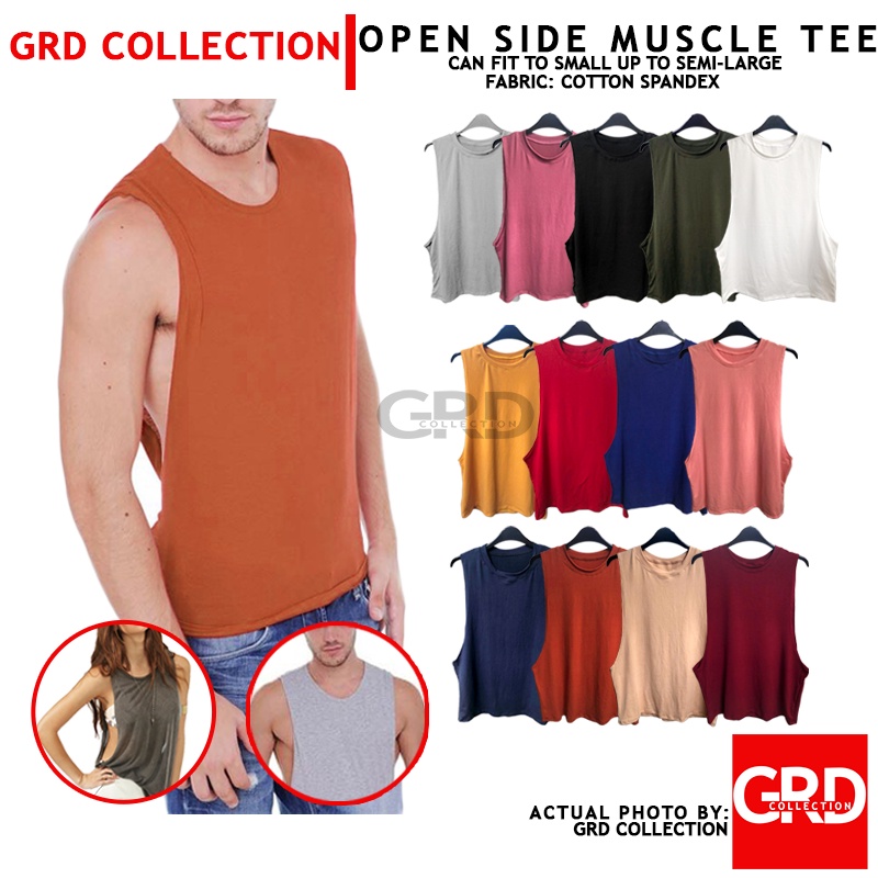 GRD Open Side Muscle Tee (UNISEX) / Tank Men Sando | Shopee Philippines