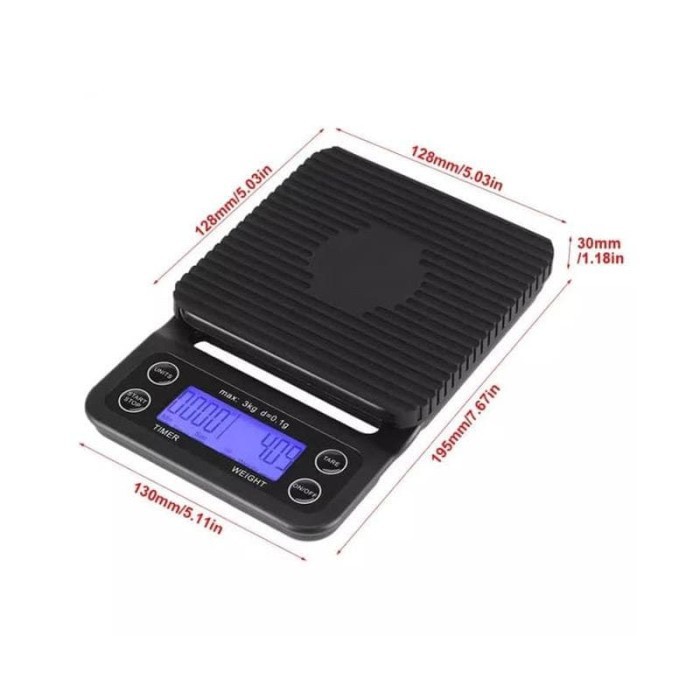 Timer Scale 3KG Digital Coffee Scales Portable Timer / Coffee Scale ...