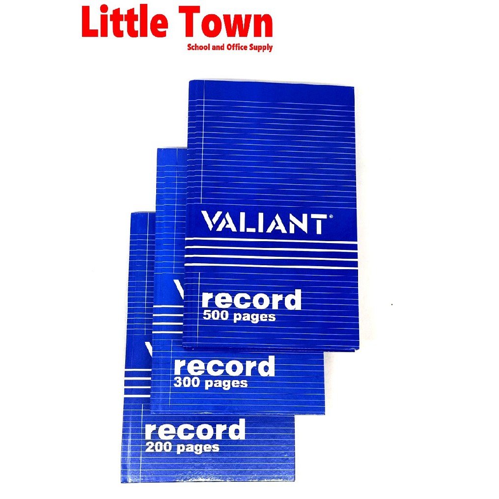 Valiant Record Book Notebook Hard Cover Big Record Book | Shopee ...