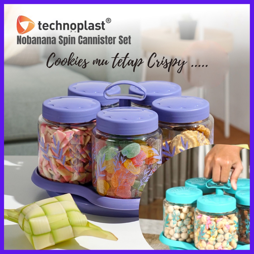Nobanana Jar Spin Cannister Set of 5pcs @760 ML | Shopee Philippines