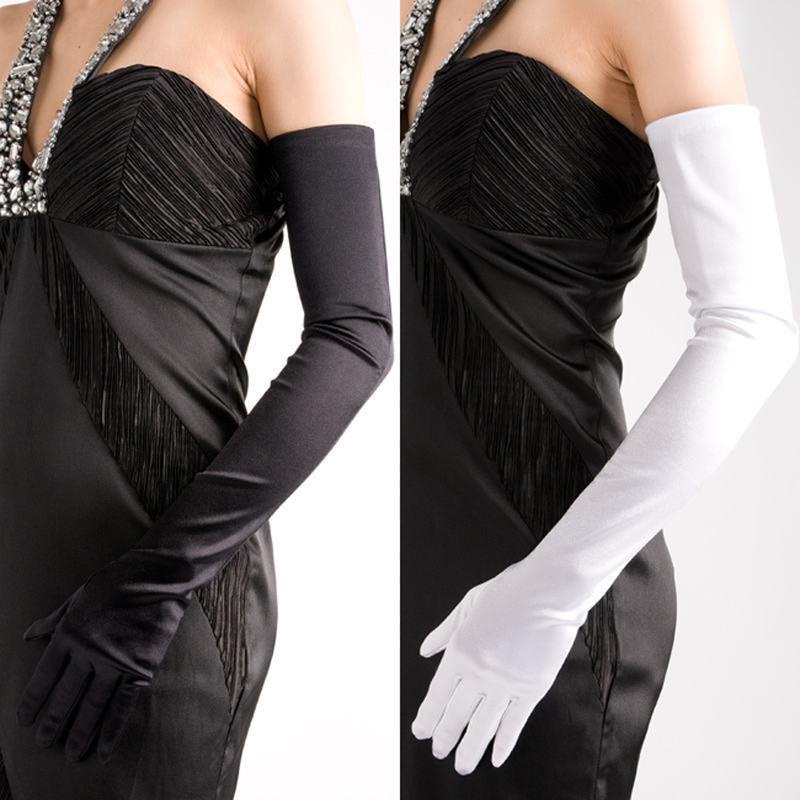 Elegant Women Satin Gloves Evening Party Prom Gloves | Shopee Philippines