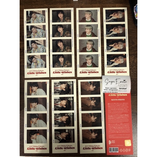 OFFICIAL BTS LITTLE WISHES 4-CUTS PHOTO SET Complete Members | Shopee ...