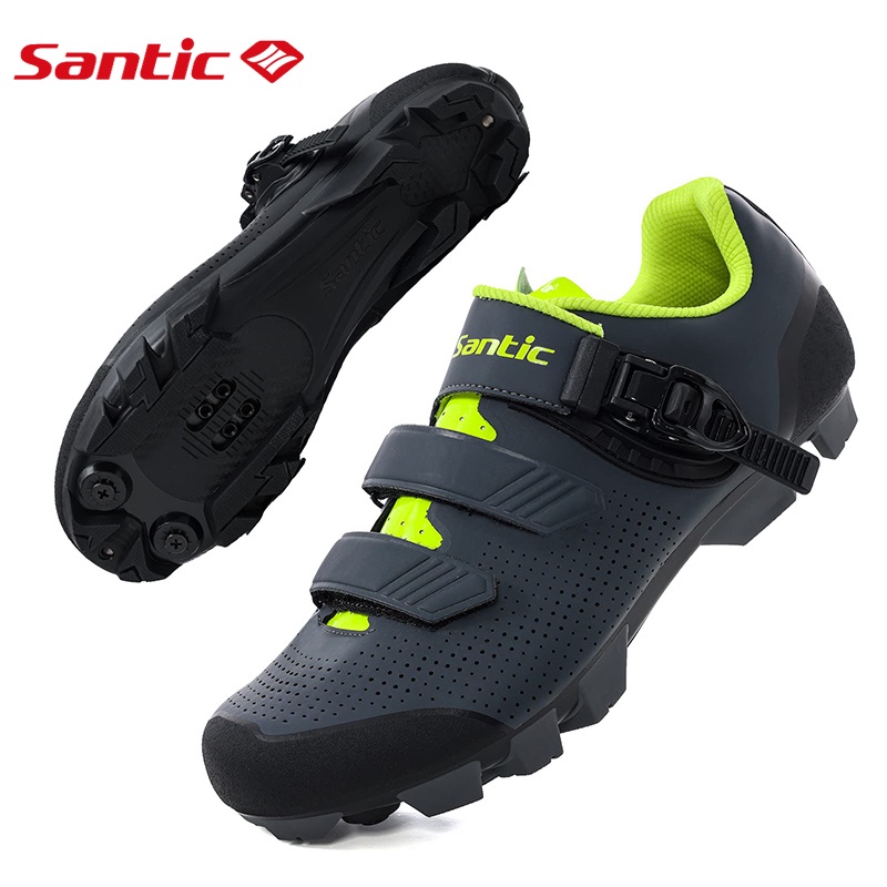 Santic Men MTB Cycling Shoes SPD Compatible Mountain Bike Cleats Shoes ...