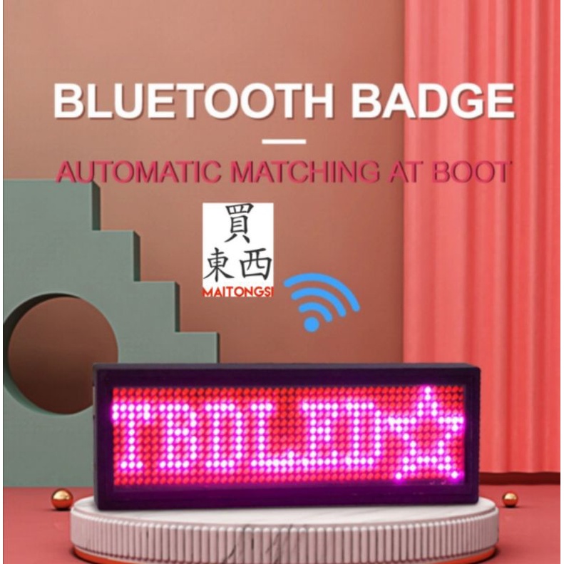Smart Bluetooth Programmable LED Name Badge (Personalized Name Badge ...