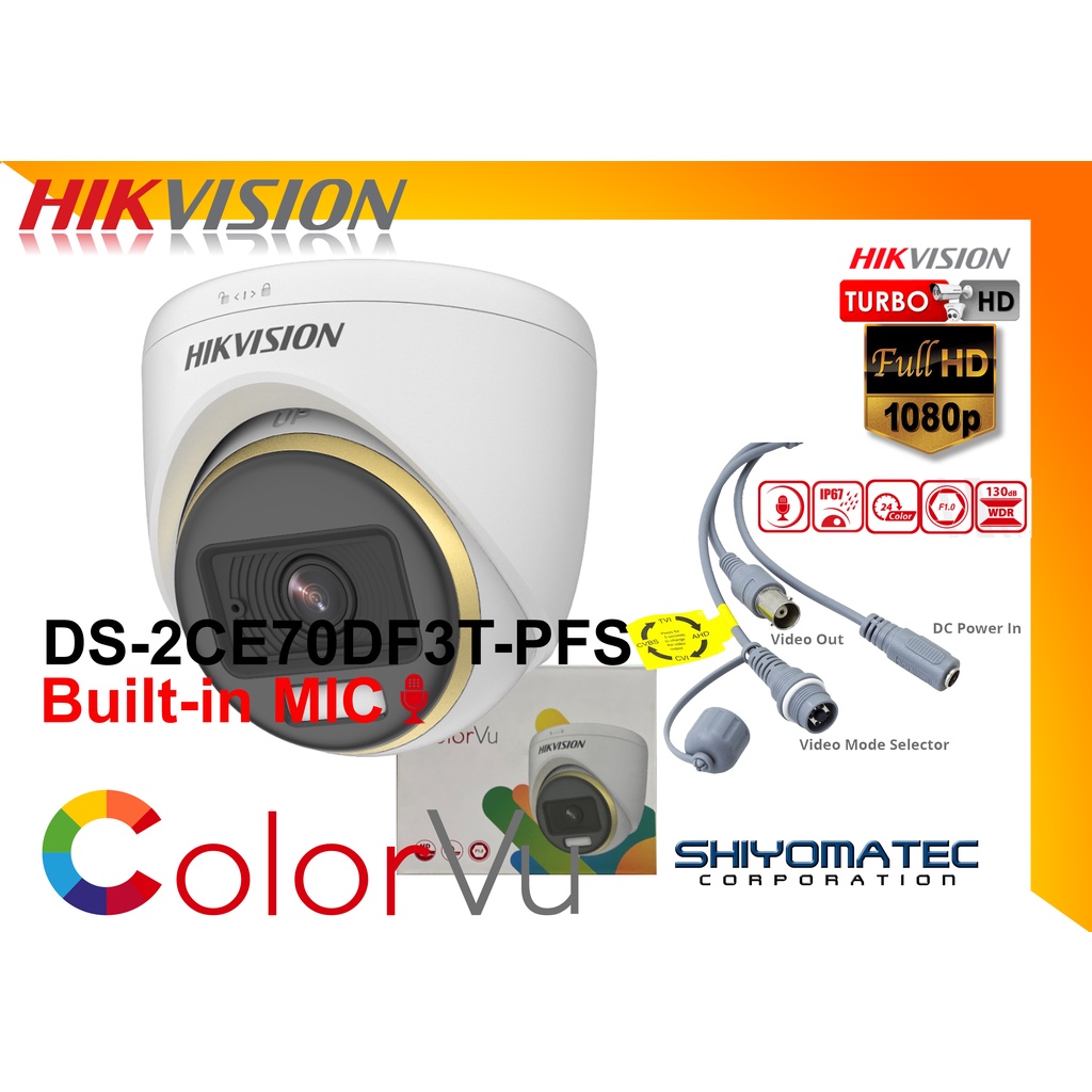 ColorVu Indoor Audio Fixed Turret Camera 2mp | Shopee Philippines