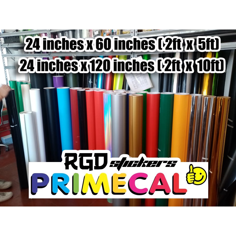Primecal (24inches x 60 inches) Original Car Vinyl Sticker | Shopee ...