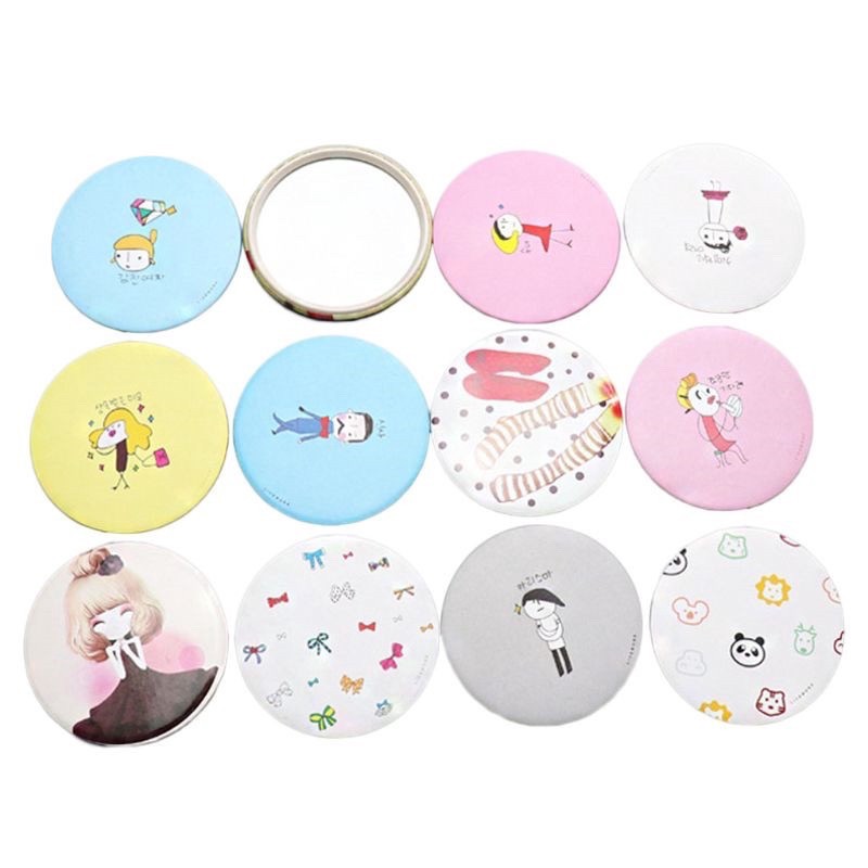 Perfect Life Cartoon Mini Portable Mirror Convenient Circular Hand ...
