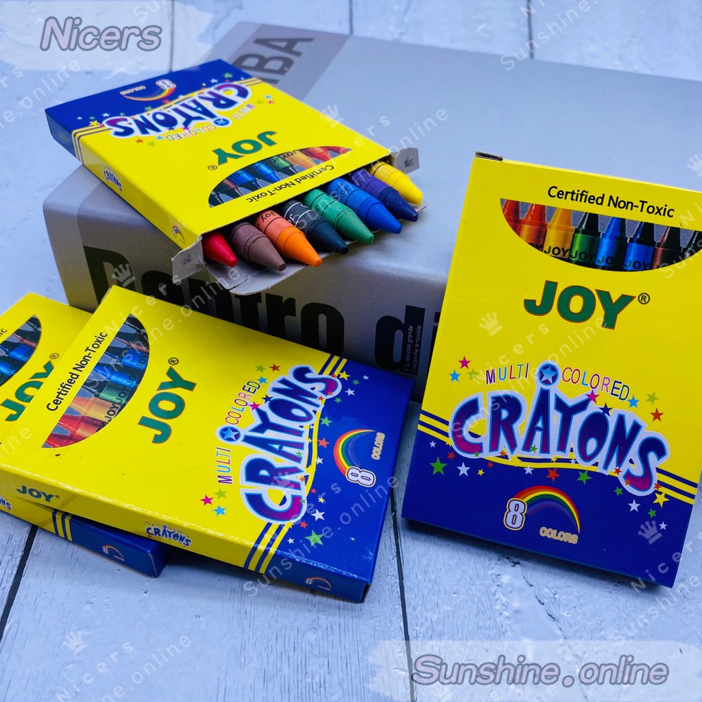 JOY 8colors Crayon Multi-colored crayons | Shopee Philippines