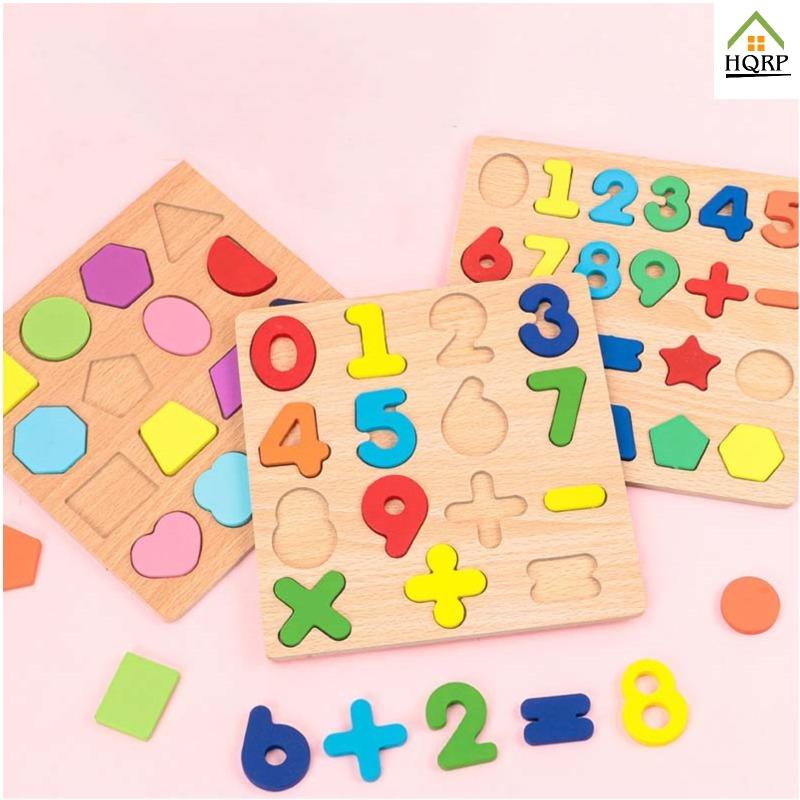 ABC Alphabet Digital Puzzle Wooden Toys Kid Number Letter shape ...