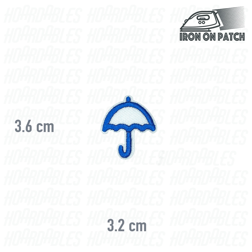 Squid Game Umbrella Shape Art XS Iron On Sew DIY Decor Embroidered ...