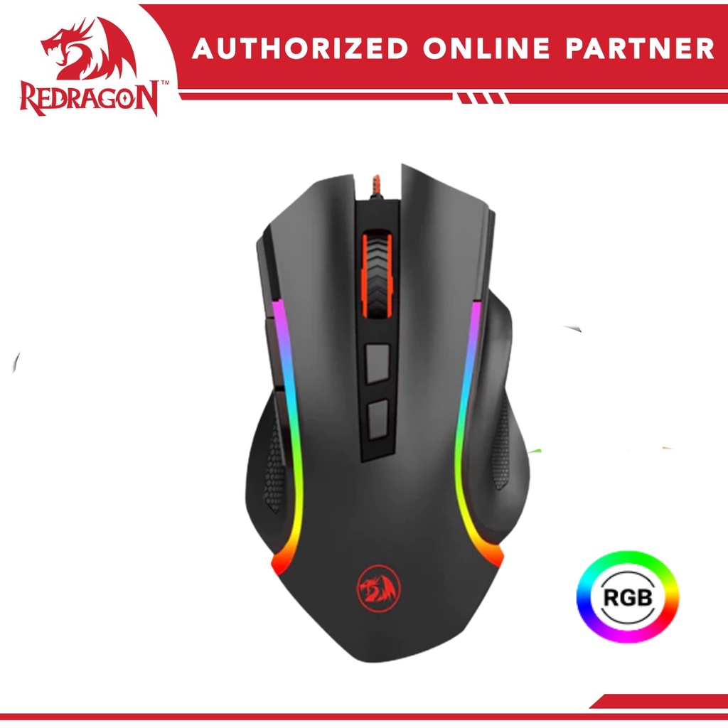 Redragon Griffin M607 7200 DPI RGB Gaming Mouse | Shopee Philippines