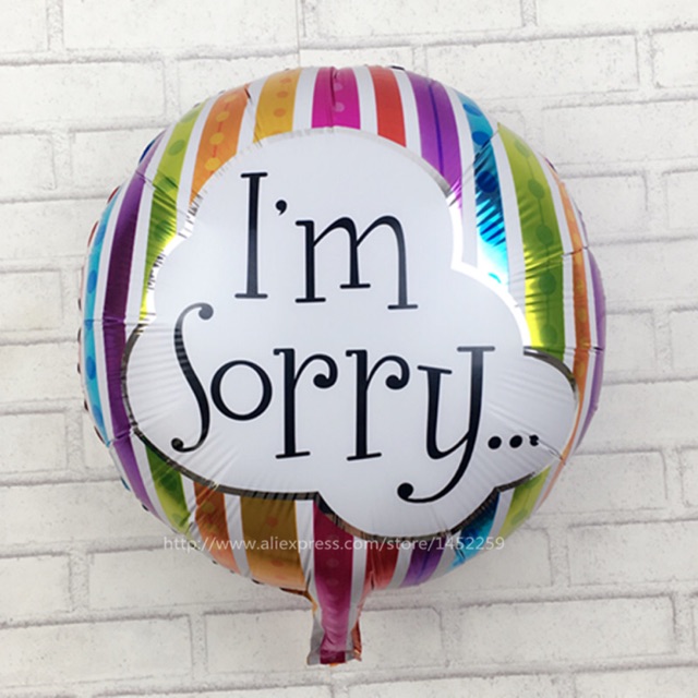 I'm sorry foil balloon (18") | Shopee Philippines