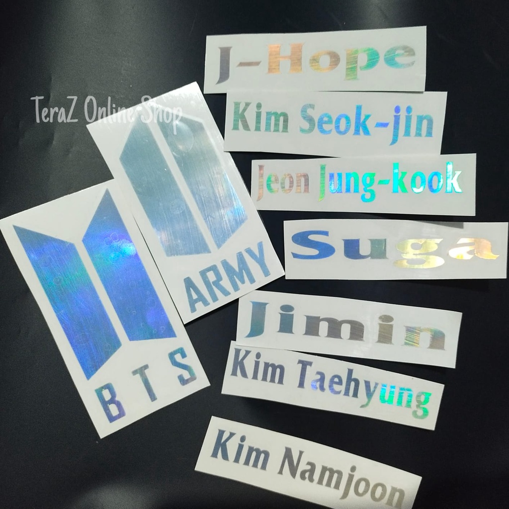 Bts army sticker / sticker cutting hologram bts army logo and bts ...