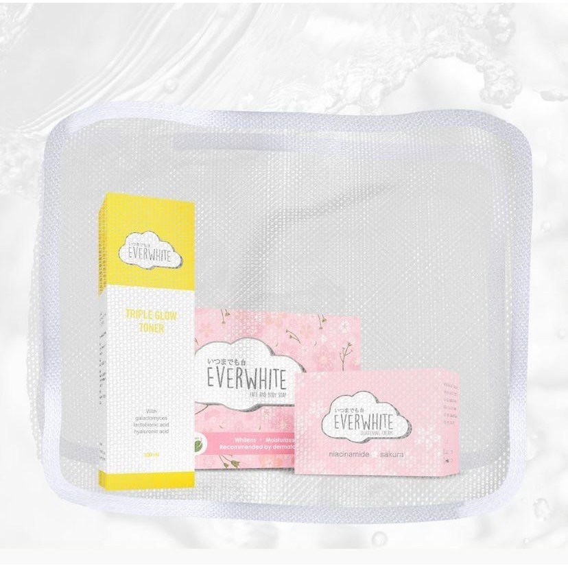 Everwhite kit (Triple Glow Toner, Sakura Soap, Lightening Cream Jar ...