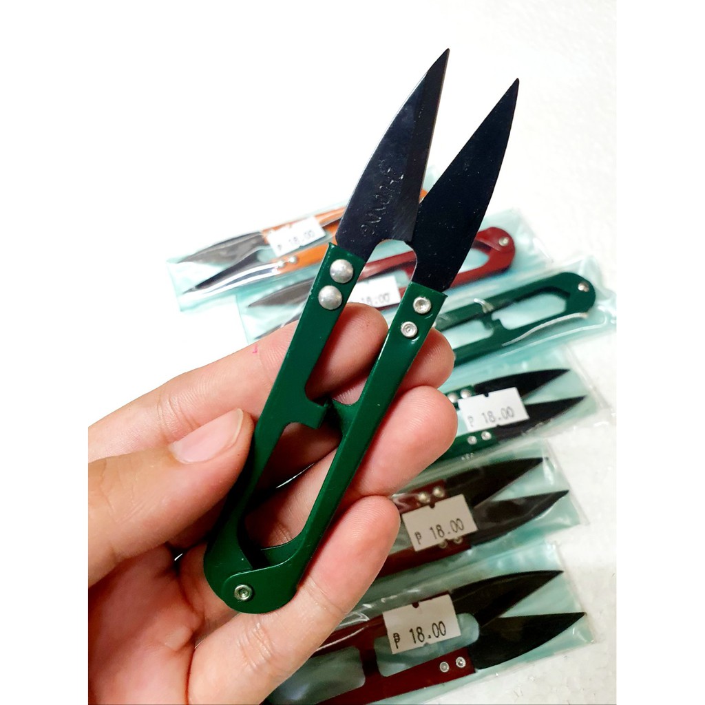 Thread Trimmer Cutter Spring Scissor sharp metal gunting for Sewing ...