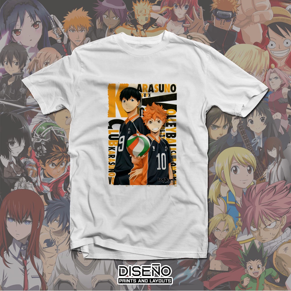 Shoyo Hinata - Tobio Kageyama | Haikyuu Graphic T-Shirt | Shopee ...