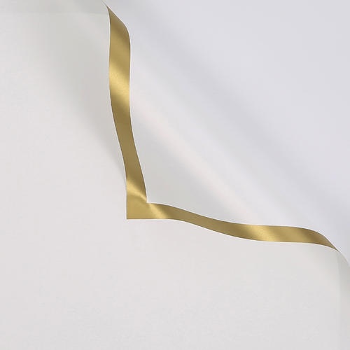 20pcs per pack Quality Gold Border Flower Bouquet Wrapper Floral ...