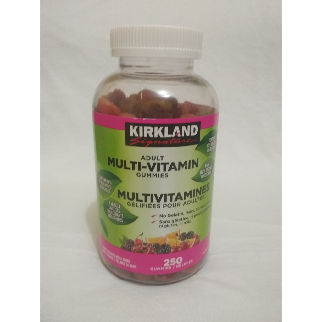 KIRKLAND SIGNATURE Adult Multi-Vitamin Gummies (250pcs) | Shopee ...