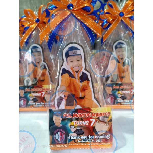 Naruto Themed Souvenir( Rubberized mini standee for bday/Christening ...