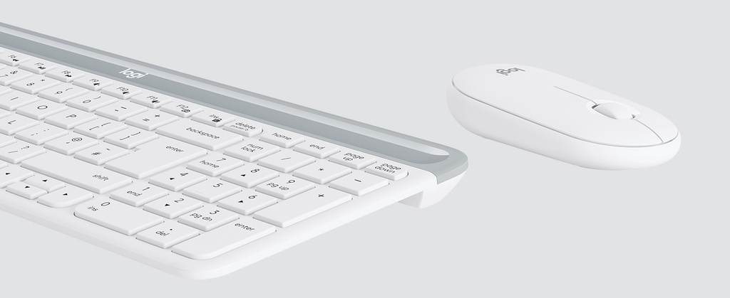 Logitech MK470 Slim Wireless Keyboard & Mouse Combo USB Receiver, Slim ...