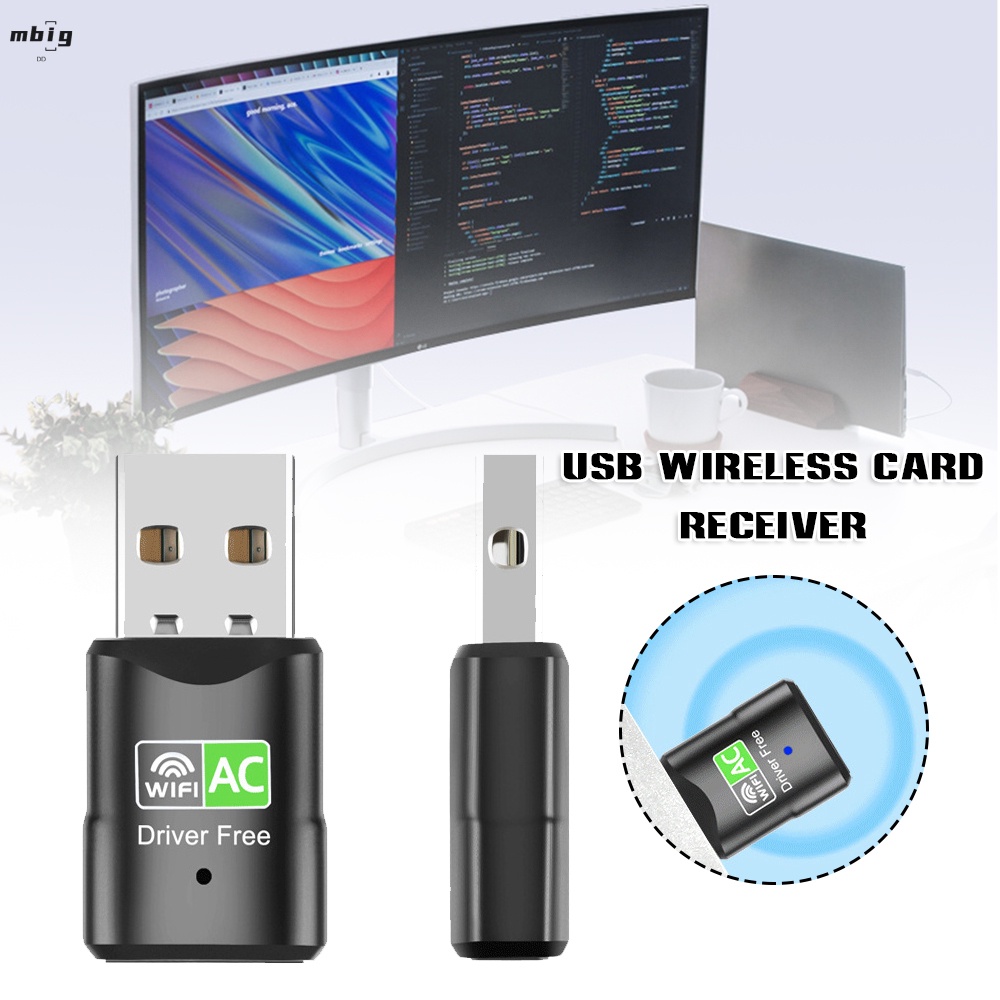 600Mbps USB WiFi & Bluetooth-Compatible Adapter Mini Wireless ...