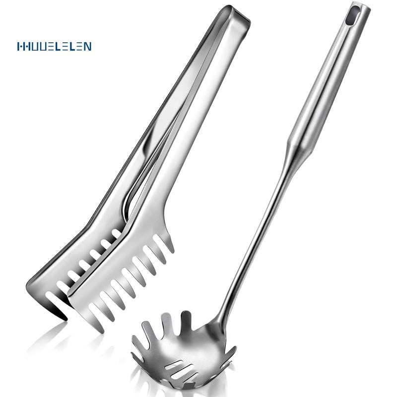 2 Pieces Stainless Steel Spaghetti Server Set, Stainless Steel ...
