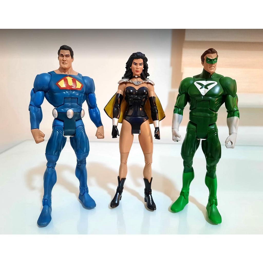 6" Mattel DCUC Crime Syndicate ULTRAMAN SUPERWOMAN POWER RING action ...
