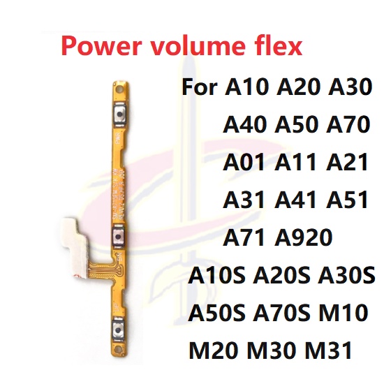 Power Button flex For Samsung galaxy A10 A20 A30 A40 A50 A60 A70 A11 M11 A31 A51 A71 A10S A20S ...