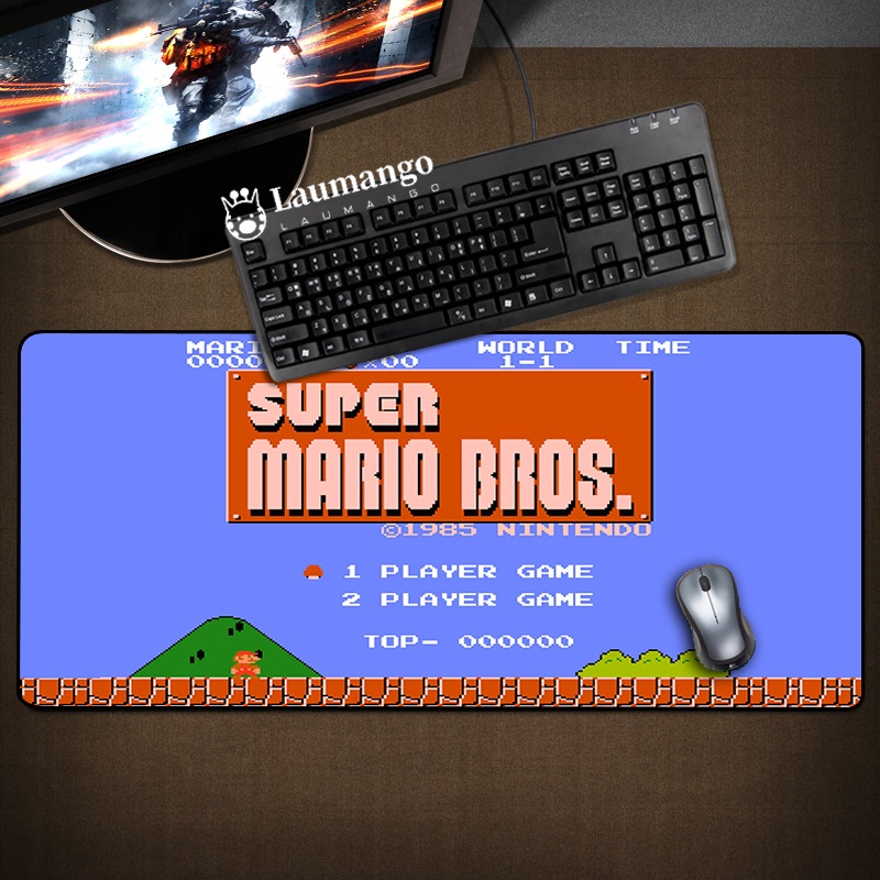 Super Mario Gaming Mouse Pad Desk Mat Large Pc Gamer Anime Mousepad ...