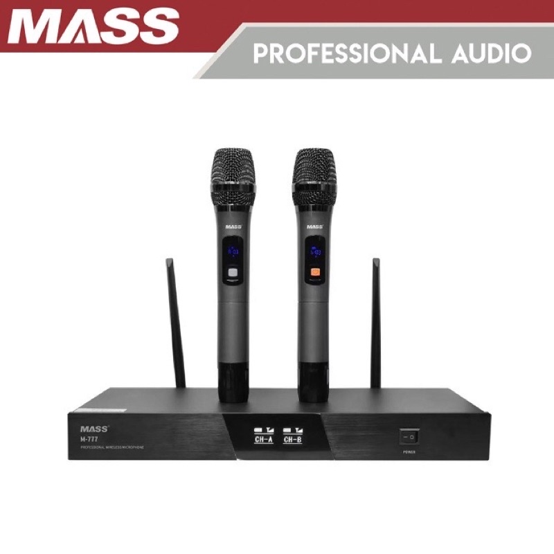 MASS UHF Professional Wireless Microphone M-777 | Shopee Philippines