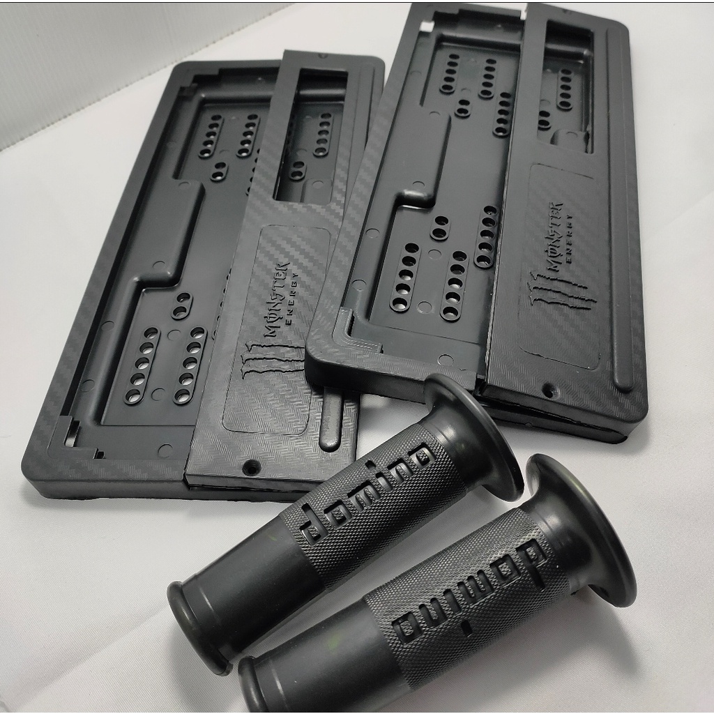 Handgrip PACKAGE PLUS Plate Frame Monster Number Plate Holder Dark ...