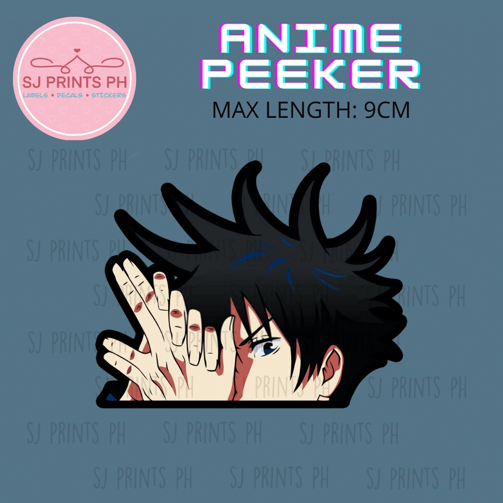 [PART 3] Anime Peeking Stickers| Waterproof laminated vinyl | Shopee ...