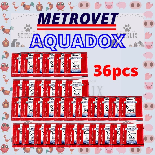 [VETKLIX] 36sachets METROVET AQUADOX SOLUBLE POWDER Anti-infectives w ...