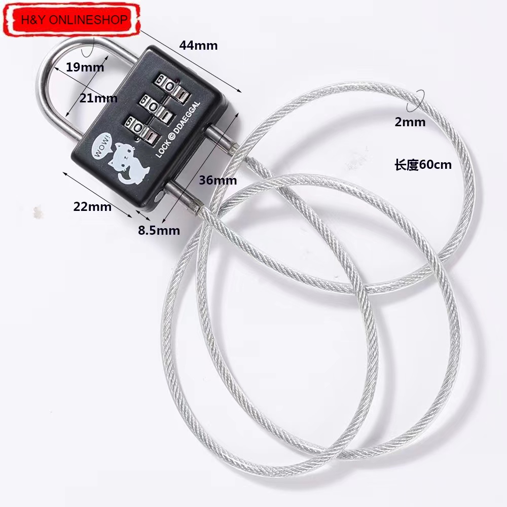 RESETTABLE COMBINATION DIGITAL LOCK PADLOCK WITH CHAIN | Shopee Philippines