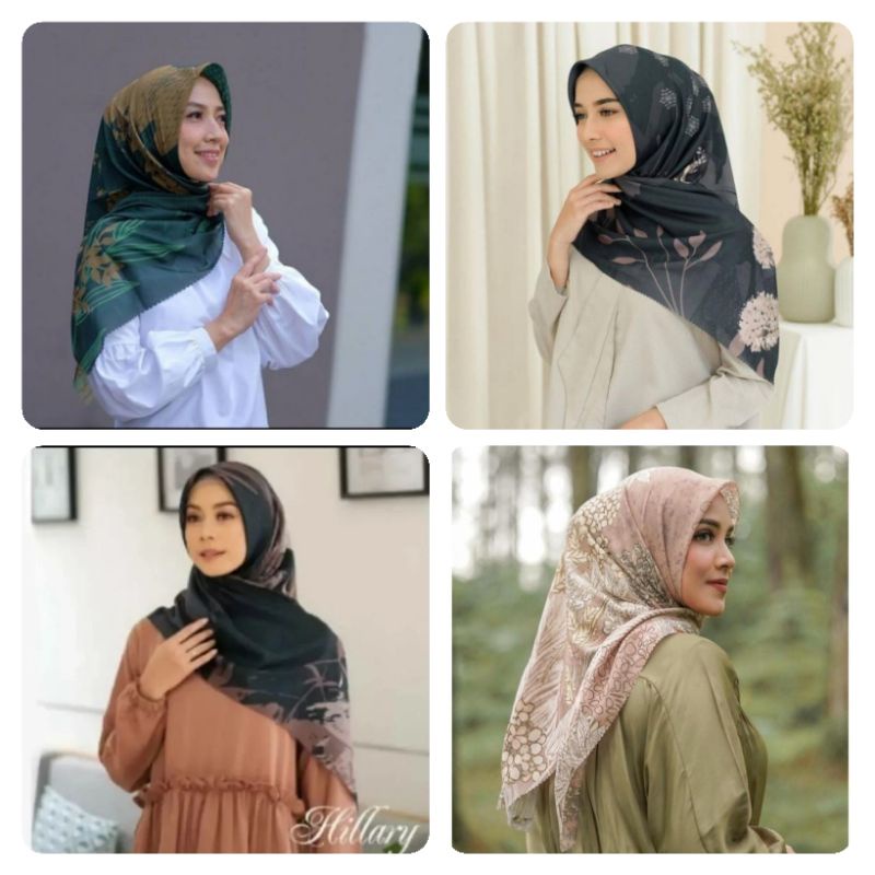 Hijab Quadrilateral Motif Deenay Latest / Hijab Rectangle 4 voal ...
