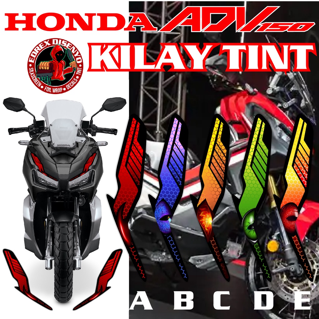 HONDA ADV 150 & 160 KILAY TINT TRANSPARENT (with freebies sticker ...