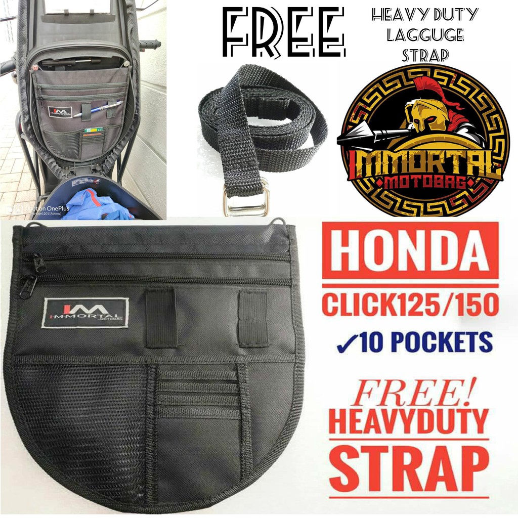 HONDA CLICK 125 / 150 UNDERSEAT ORGANIZER BY IMMORTAL | COD | Shopee ...