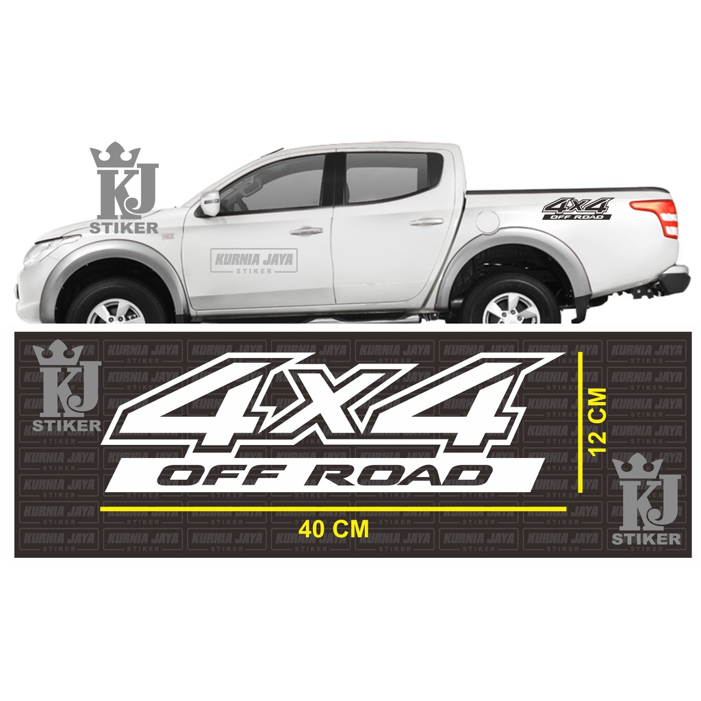 Car STICKER CUTTING STICKER 4 X 4 OFF ROAD HILUX STRADA TRITON RANGER ...