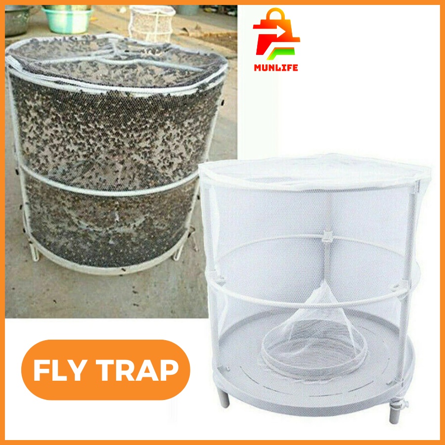 Fly Catcher Pest Control Reusable Hanging Fly Trap Cage Net Traps ...